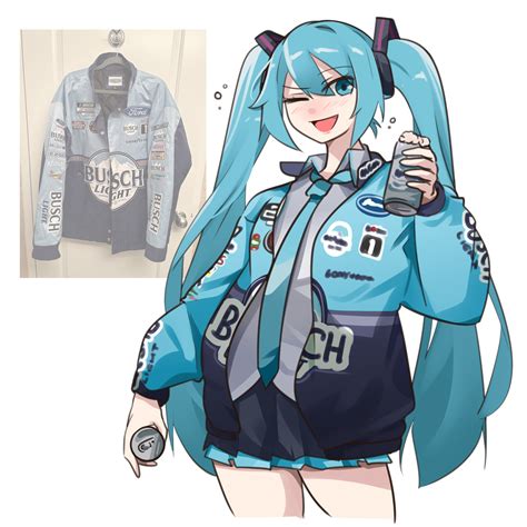 Safebooru 1girl D Absurdres Beer Can Black Skirt Blue Eyes Blue Hair
