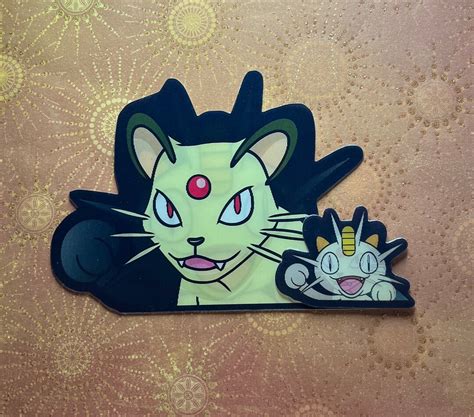 Meowth Persian 3d Motion Sticker Etsy