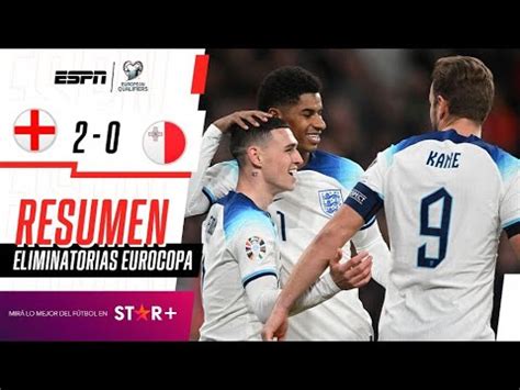 Inglaterra Vs Malta 2 0 Resumen Goles Y Video Por Las Eliminatorias Eurocopa 2024