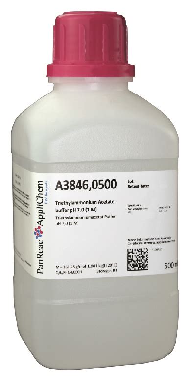 Buffer Triethylammonium Acetate 1 M Solution Ph 70 Biological Buffers