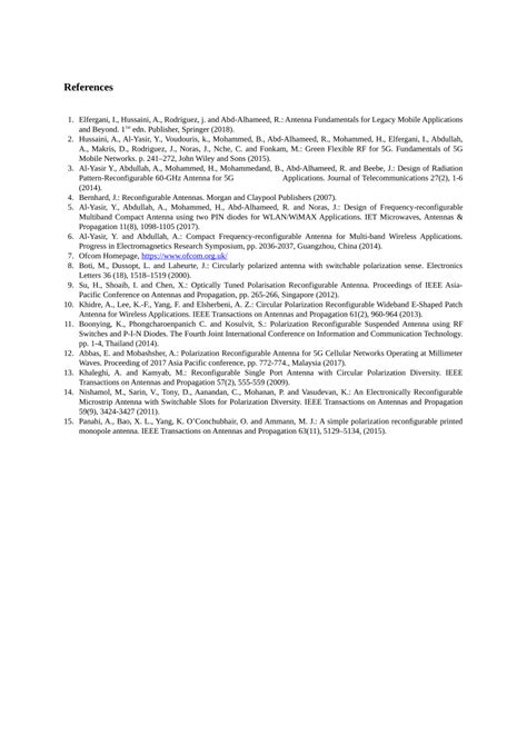 Pdf A New Polarization Reconfigurable Antenna For 5g Wireless Communications