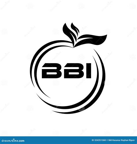 Bbi Letter Logo Design Bbi Simple And Modern Monogram Logo Stock