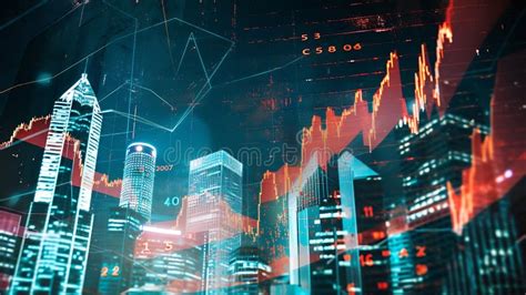 Generative Ai Economic Crisis Concept Shown By Declining Graphs And