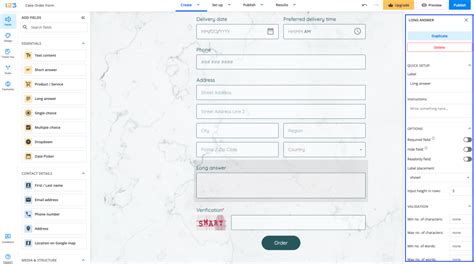 123formbuilder Wysiwyg Form Builder Basic Fields