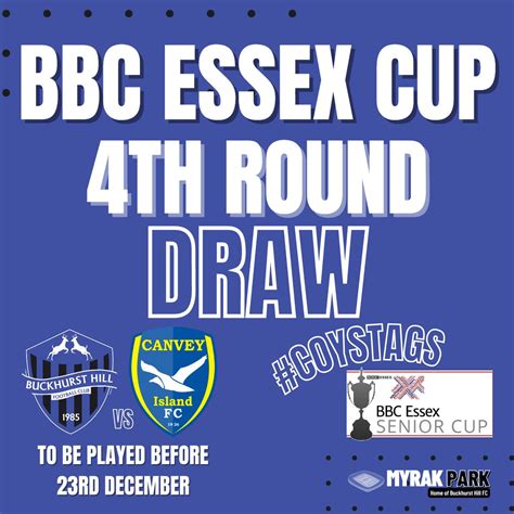 The Stags Have Been Drawn At Home Buckhurst Hill Fc