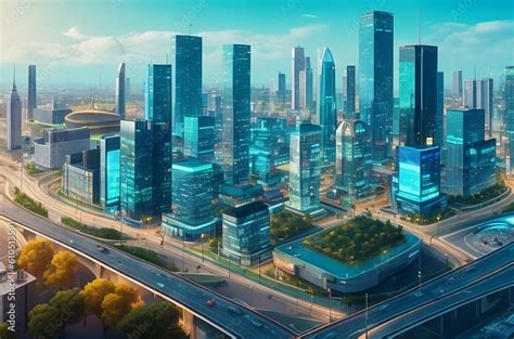 Discover The Future Of Smart Cities With Our Vibrant Image Showcasing Ai Powered Infrastructure