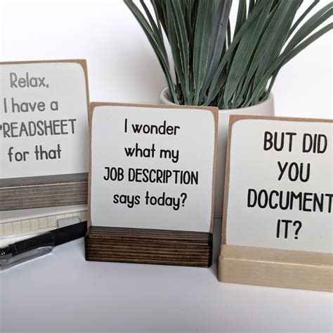 Funny Office Desk Signs Etsy