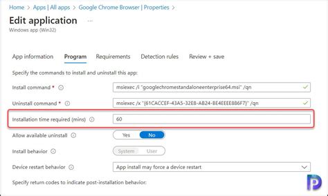Configure Installation Time For Win32 Apps In Intune
