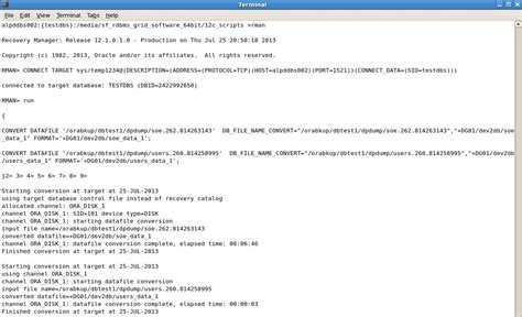 oracle database 12c provision cross platform non cdb 11gr2 to
