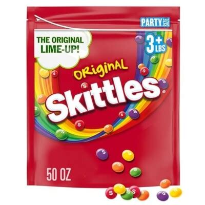 Skittles Original Fruity Candy Super Bowl Party Size 50 Oz Bag Usa