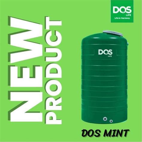 Dos ถังเก็บน้ำบนดิน 1000 ลิตร สีเขียว รุ่นใหม่ล่าสุด Mint ไม่เกิดตะไคร่