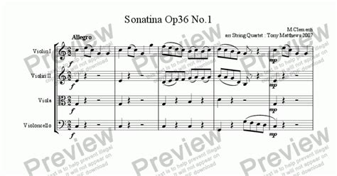 Clementi Sonatina Op36 No1 Download Sheet Music Pdf File