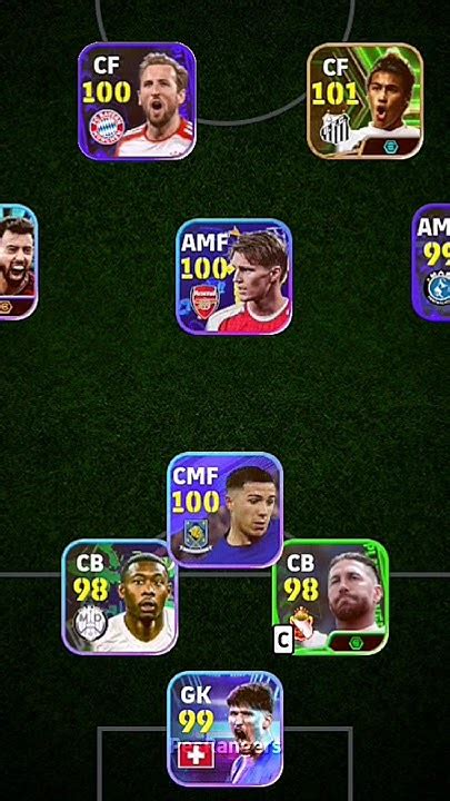 Best Squad 4 1 3 2 Formation Efootball 24 Mobile Efootball Pes