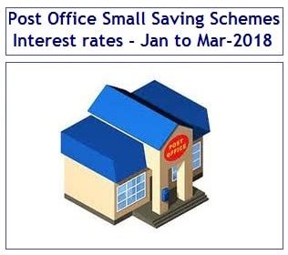 Revised Post Office Small Saving Schemes Interest Rates For Jan To Mar 2018