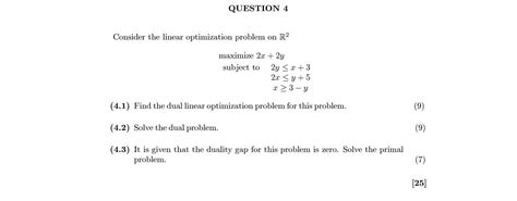 Solved Consider The Linear Optimization Problem On R2 Chegg