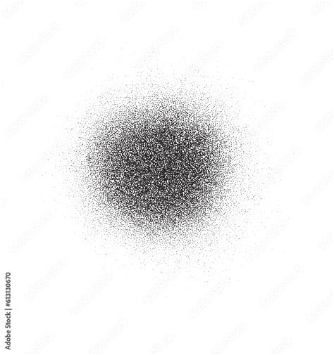 Spray Circle Gradient Noise Dotted Round With Grunge Textured Effect Circular Stipple Brushed