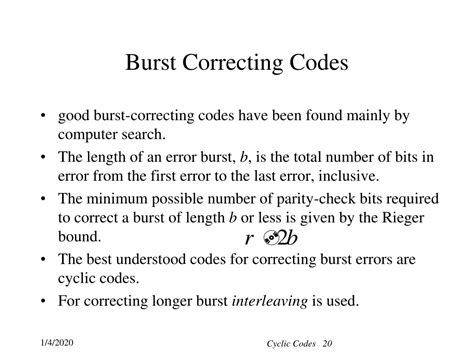 Ppt Cyclic Codes Powerpoint Presentation Free Download Id9576073