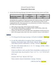 ProblemSet4 Solutions Pdf Advanced Corporate Finance PROBLEM SET 4