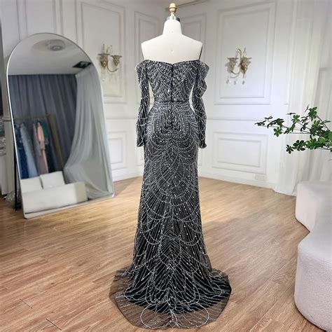 Serene Hill Dubai Nude Elegant Mermaid Arabia Luxury Beaded Evening