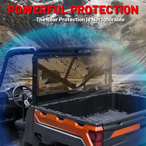 Polaris Ranger 1000 Rear Tint Windshield Starknightmt