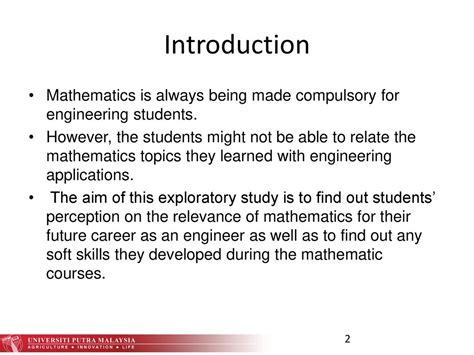 Perceptions On The Relevance Of Mathematics By Computer And Communication Engineering Students