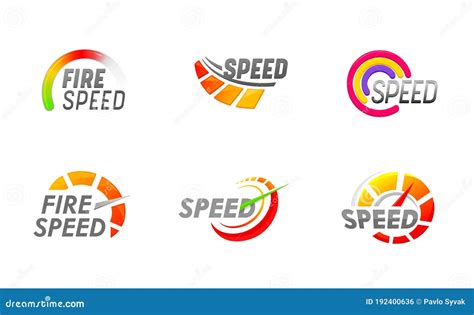 Speed Indicator Vector Logo Design Speedometer Icon Symbol Design 130552002