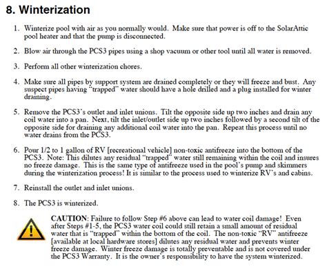 Solarattic Solar Pool Heater Solar Pool Heater Winterization