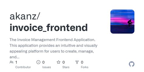 Github Akanzinvoicefrontend The Invoice Management Frontend Application This Application