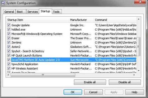 64 bit how to disable jusched exe on windows 7 64 bit super user