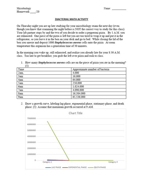 Bacterial Math Activity2 Download Free Pdf Bacteria Microbiology