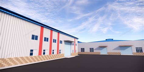 Light Steel Workshop And Warehouse Sketchup 3d Model Skp File Download