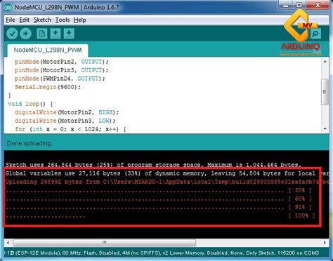 สอนใช้งาน nodemcu esp8266 ควบคุมความเร็วมอเตอร์ dc สัญญาณ pwm ขาย