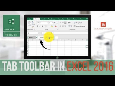 فیلم آموزشی Videoexcel نحوه دریافت نوار ابزار Tab در اکسل 2016 با زیرنویس فارسی فیلم های