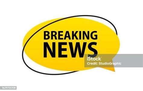 속보 말풍선 배너입니다 확성기 비즈니스 마케팅 및 광고를 위한 라벨 격리된 배경에 있는 벡터입니다 벡터 그림 뉴스레터에 대한 스톡 벡터 아트 및 기타 이미지 Istock