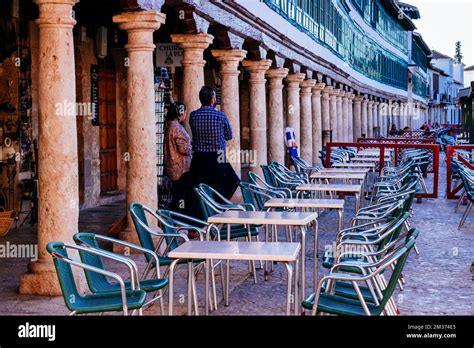 Plaza Mayor Main Square Located In The Center Of The Old Town With A
