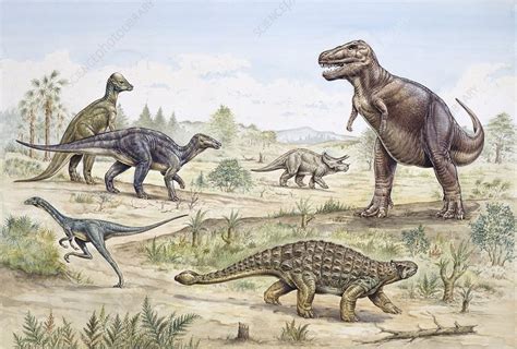 Cretaceous Period Dinosaurs And Plants New Carnivorous Dinosaur