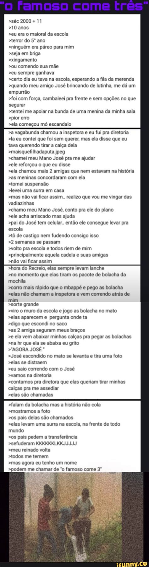 séc anos eu era o maioral da escola terror do ano