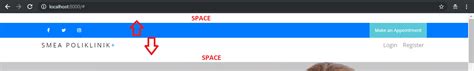 Php White Space Above And Below Navbar In Laravel Stack Overflow