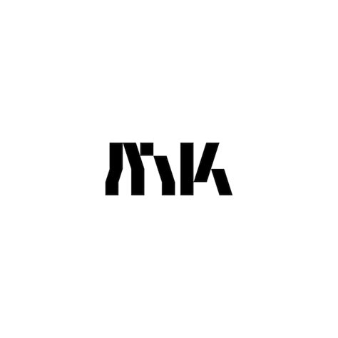 Premium Vector Mk Monogram Logo Design Letter Text Name Symbol