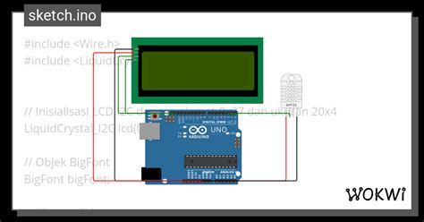 Latihan LCD Wokwi ESP32 STM32 Arduino Simulator