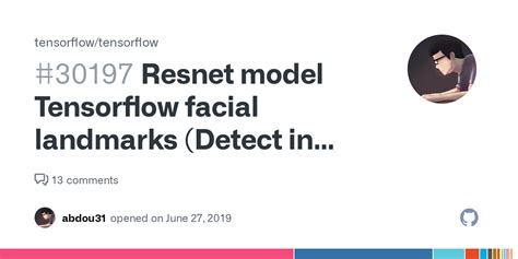 Resnet Model Tensorflow Facial Landmarks Detect In Real Time Issue