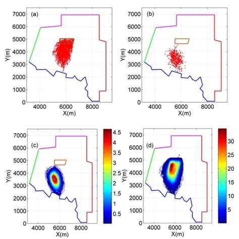A Brownian Motions Of 100 Particles B Particle Distribution 500