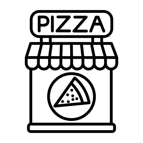 Pizza Shop Line Icon 14640940 Vector Art At Vecteezy