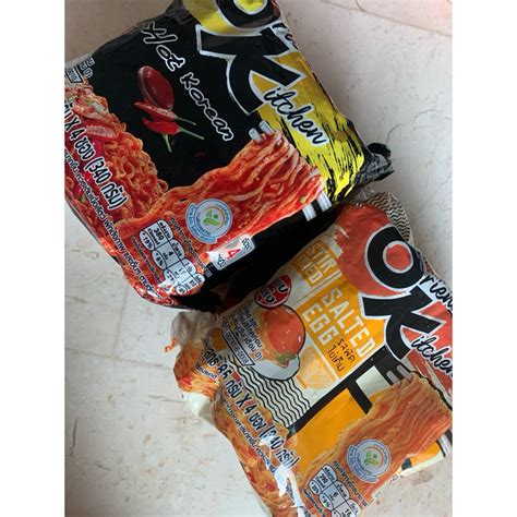 Mama Ok Hot Korean And Salted Egg Noodles Shopee Malaysia