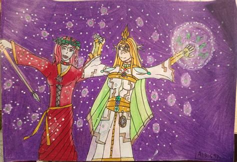Pareja Yuri De Ocs Mundo Encross Renessa X Eleyn •dibujos Y Animes