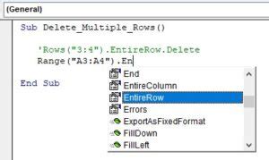 Vba Delete Row Syntax Example How To Delete Rows In Excel