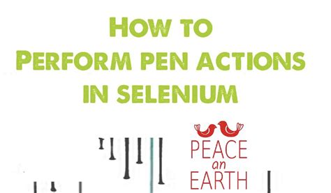 Automaters Full Stack Qasdet How To Perform Pen Actions Using Selenium