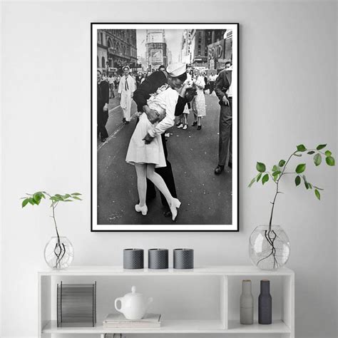 Wall Art V J Day In Times Square Canvas Prints Poster Prints Art