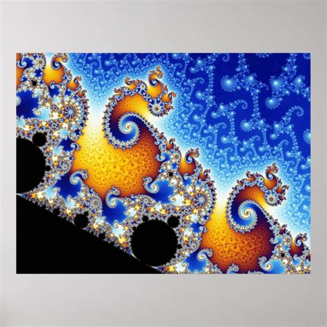 Mandelbrot Set Metamorphosis Of Antenna Fractal Poster