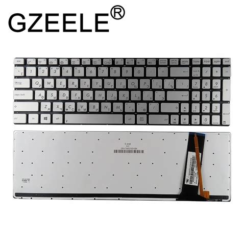 GZEELE Russian RU Keyboard For ASUS N56 N56V N76 N76V N76VB N56DY N76VJ